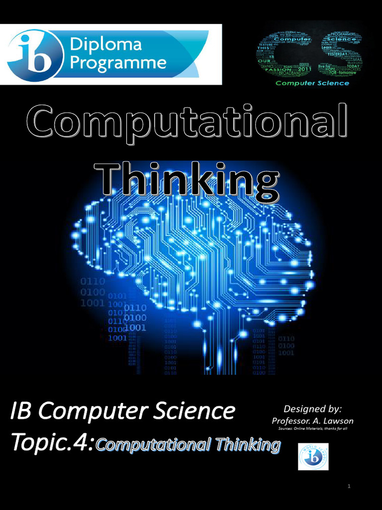 IB Comp Sci: Computational Thinking | PDF | Software Engineering ...