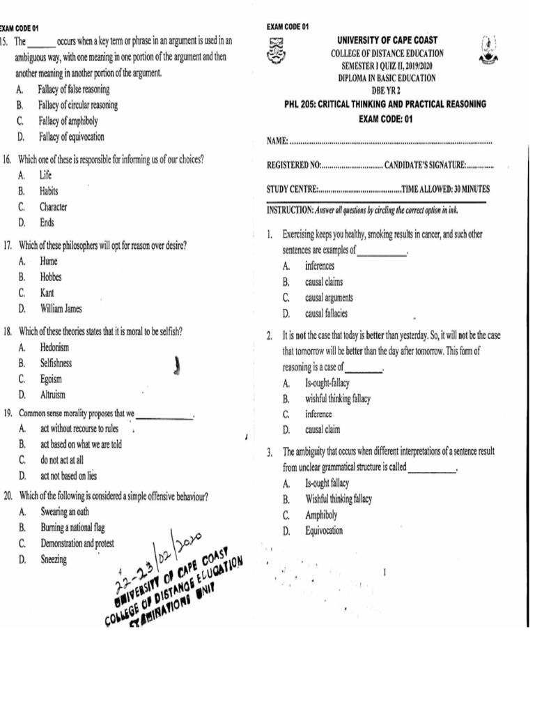 Critical Thinking | PDF