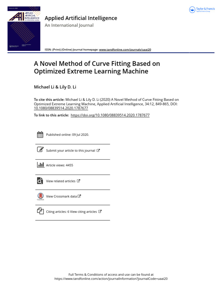 A Novel Method of Curve Fitting Based On Optimized Extreme Learning ...