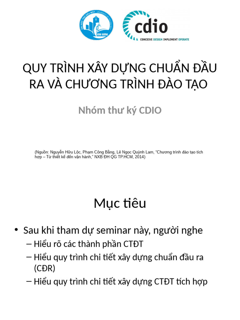 3 - Quy Trinh XD CDR Va CTDT | PDF