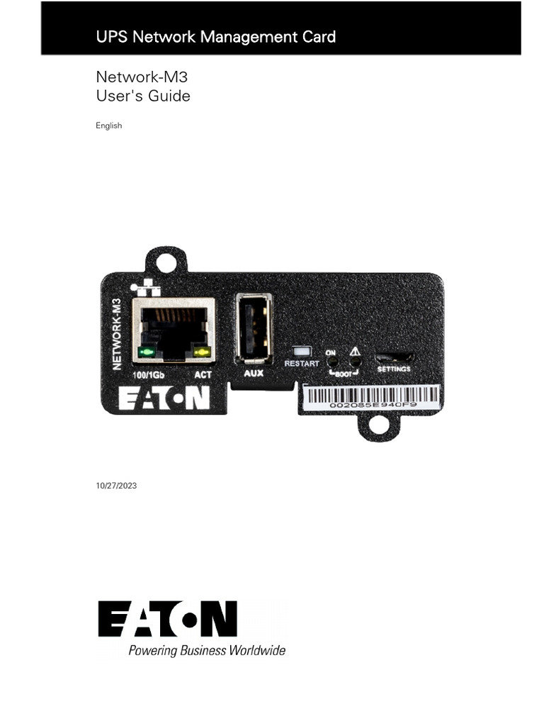 Eaton Network m3 User Guide | PDF | World Wide Web | Internet & Web