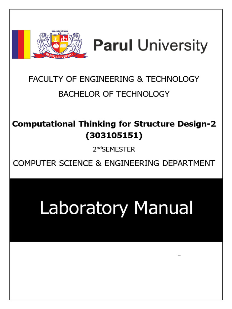 Lab Manual CTSD-Index | PDF | Software Engineering | Algorithms And Data Structures