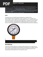 Guía de Unidades de Presión en el SI | PDF