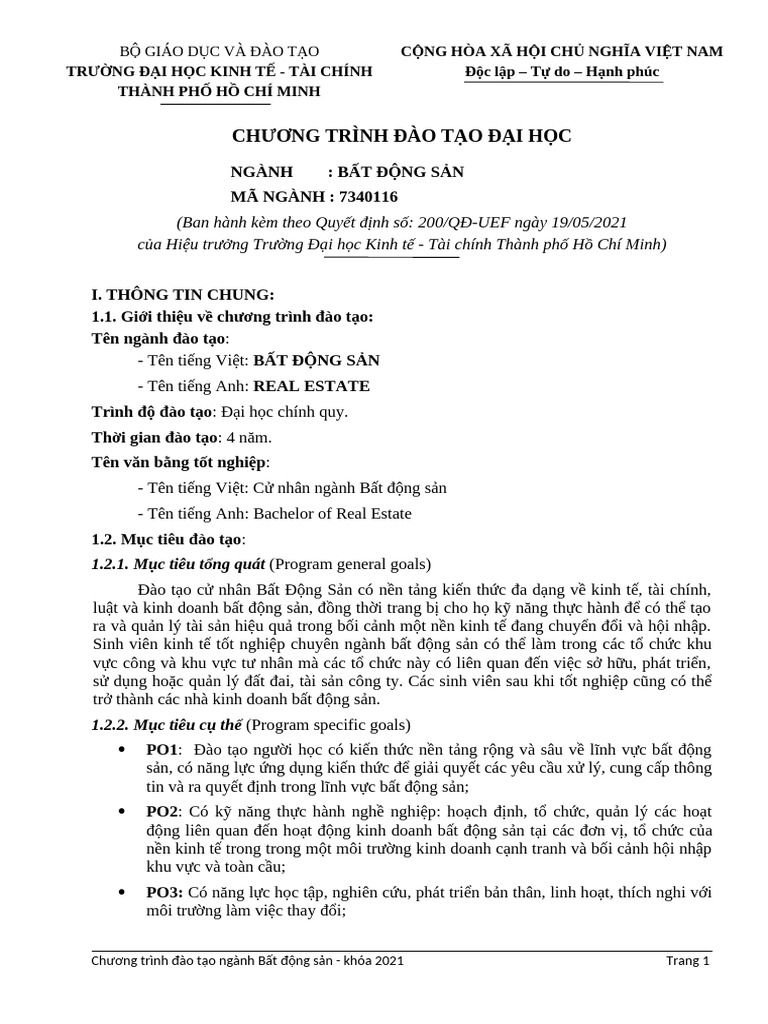 06.CTDT - Bat Dong San - 2021 | PDF