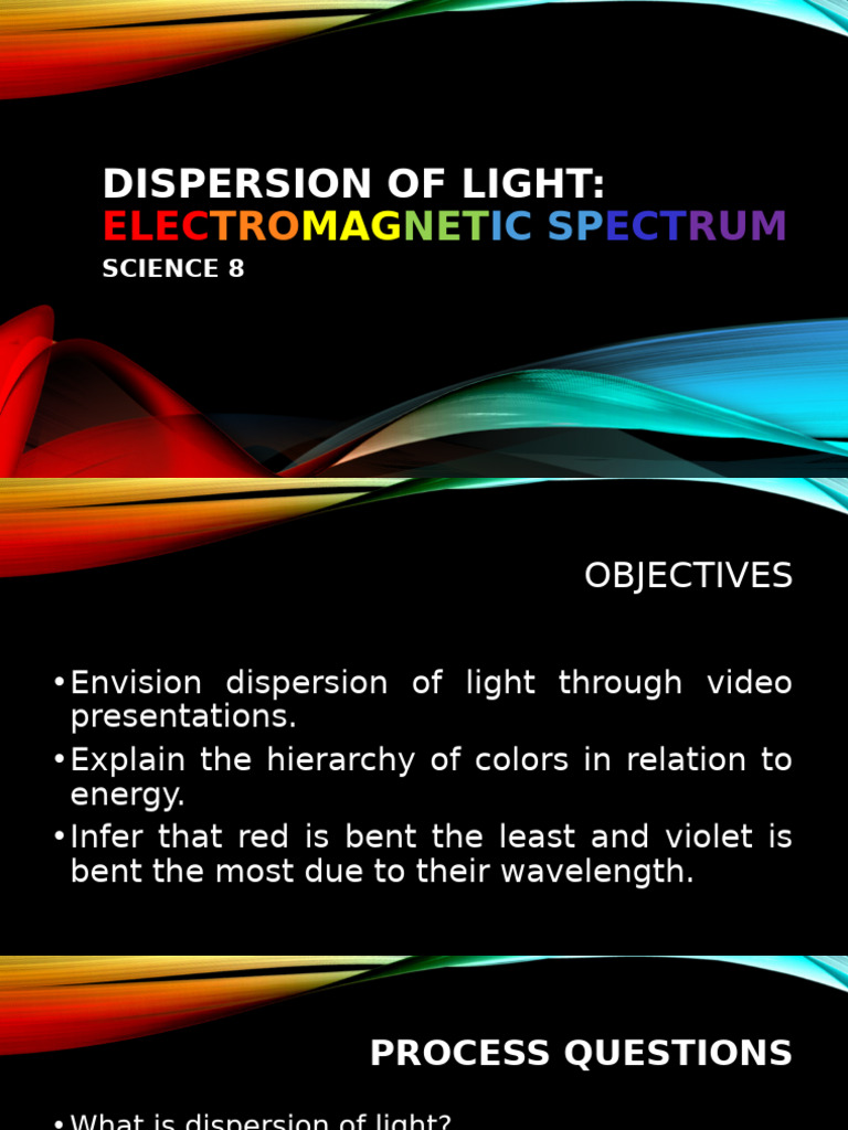 Dispersion of Light:: Ic SP | PDF | Light | Electromagnetic Radiation