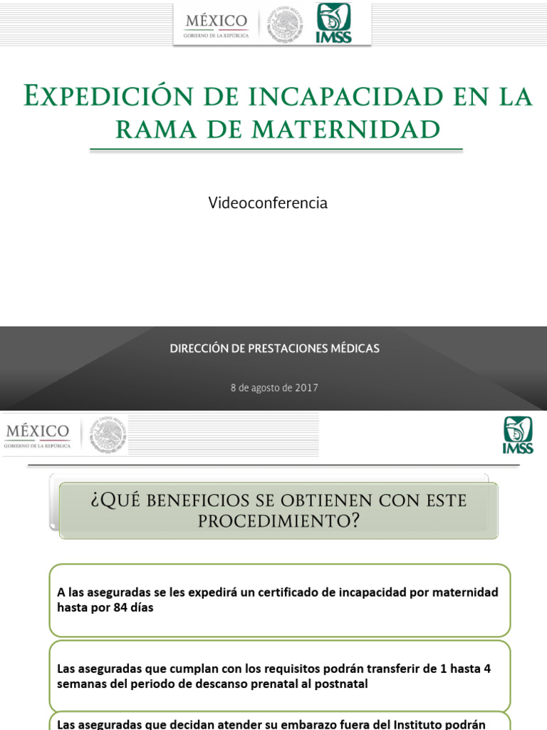 VC 080817 Incapacidad por maternidad | PDF | El embarazo | Hospital