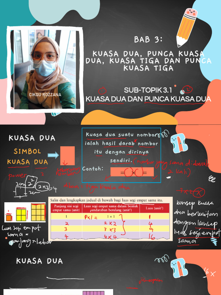 3.1 kuasa 2 dan punca kuasa 2 | PDF