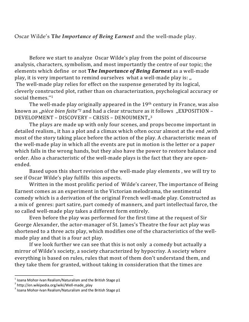 The Importance of Being Earnest | PDF | The Importance Of Being Earnest ...