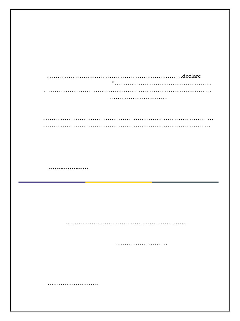 UNDERTAKING & CERTIFICATE | PDF