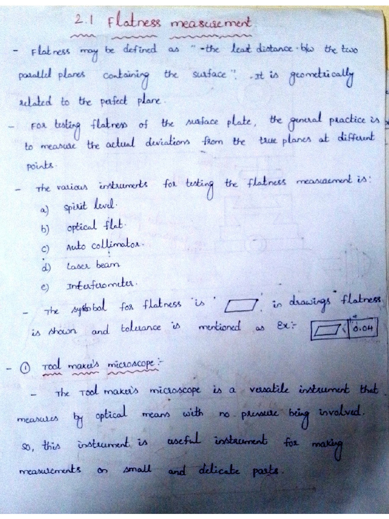 Flatness Measurement | PDF