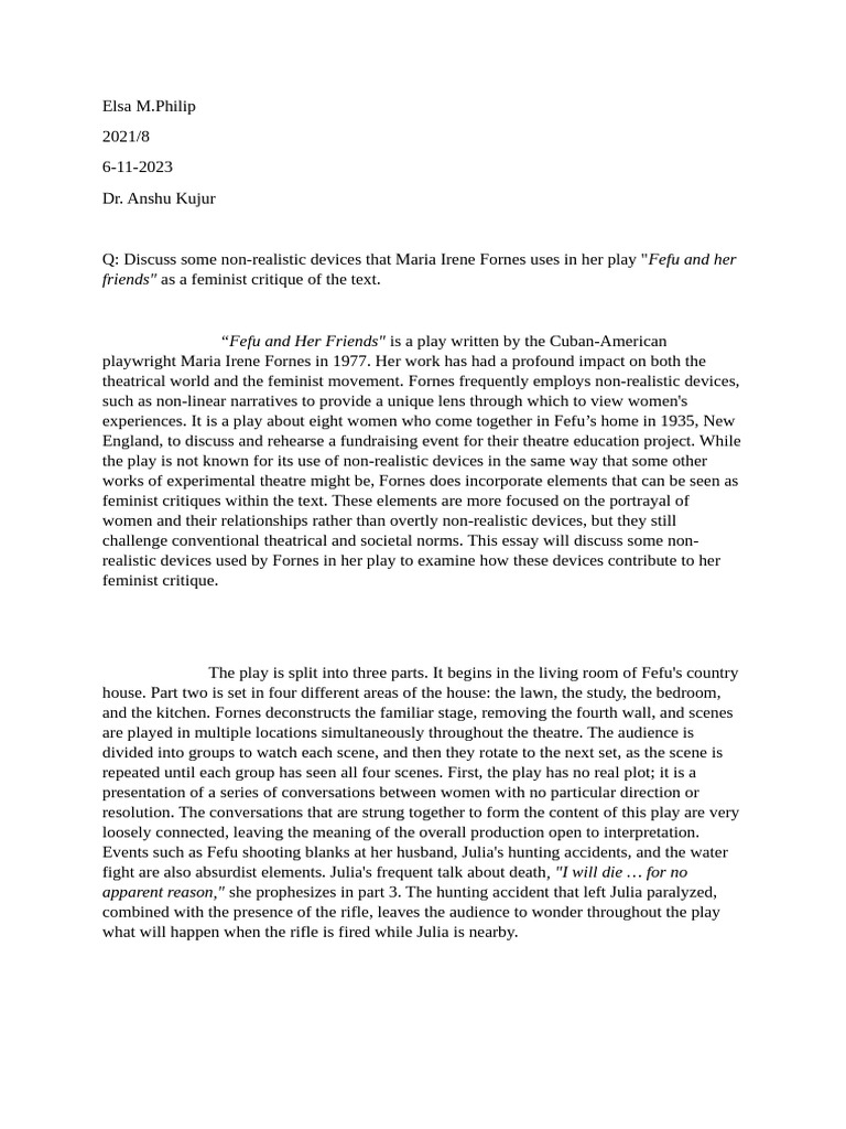 Women's Writing Assignment | PDF | Feminism | Gender Studies