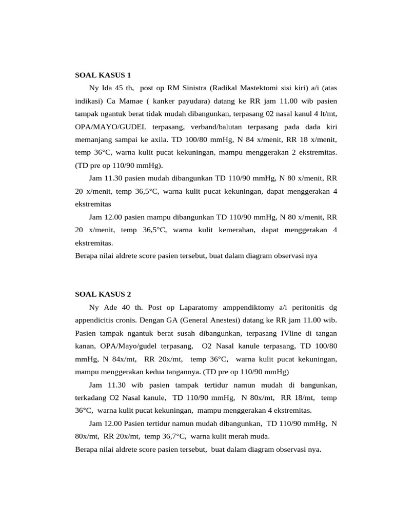 Soal Kasus KMB 2 | PDF
