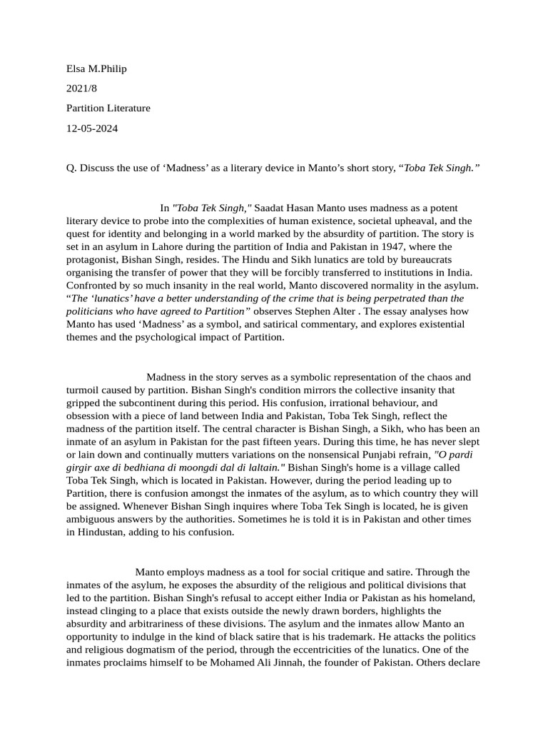 Partition PB Assignment | PDF