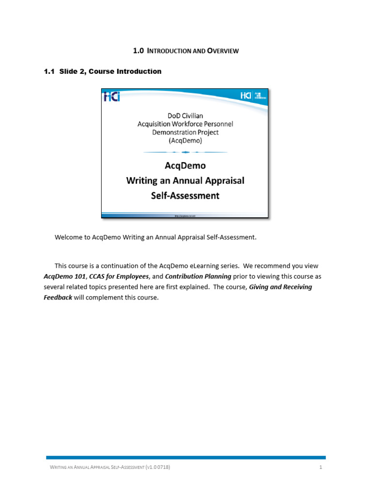 Writing An Annual Appraisal Self Assessment Script (v1.0 0718) | PDF | Performance Appraisal | Goal