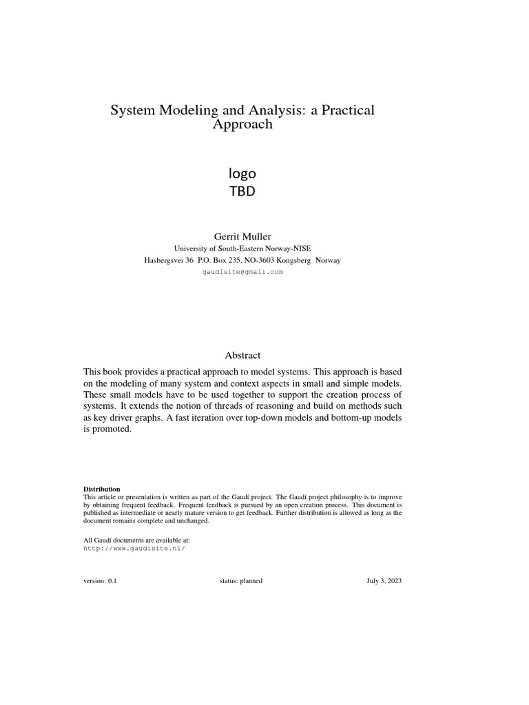 Practical System Modeling Guide | PDF | Databases | Life Cycle Assessment