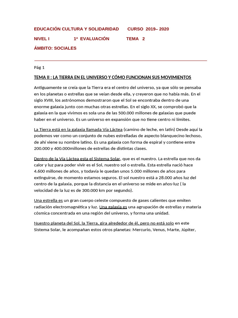 Ámbito Social 1.tema 2 | PDF