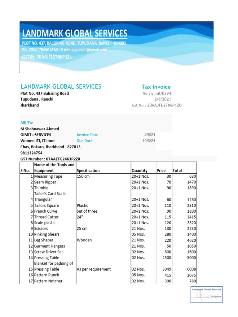 Sewing Tech Bill | PDF | Computer Hardware | Computing