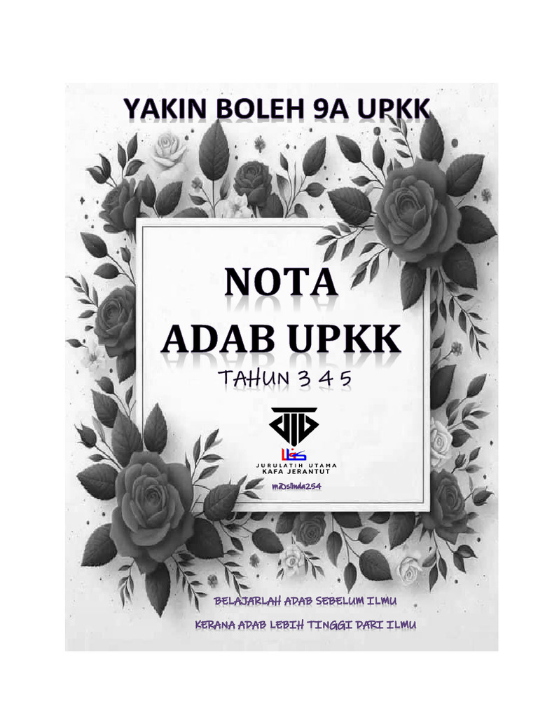 Nota Adab UPKK Tahun 3-5 | PDF