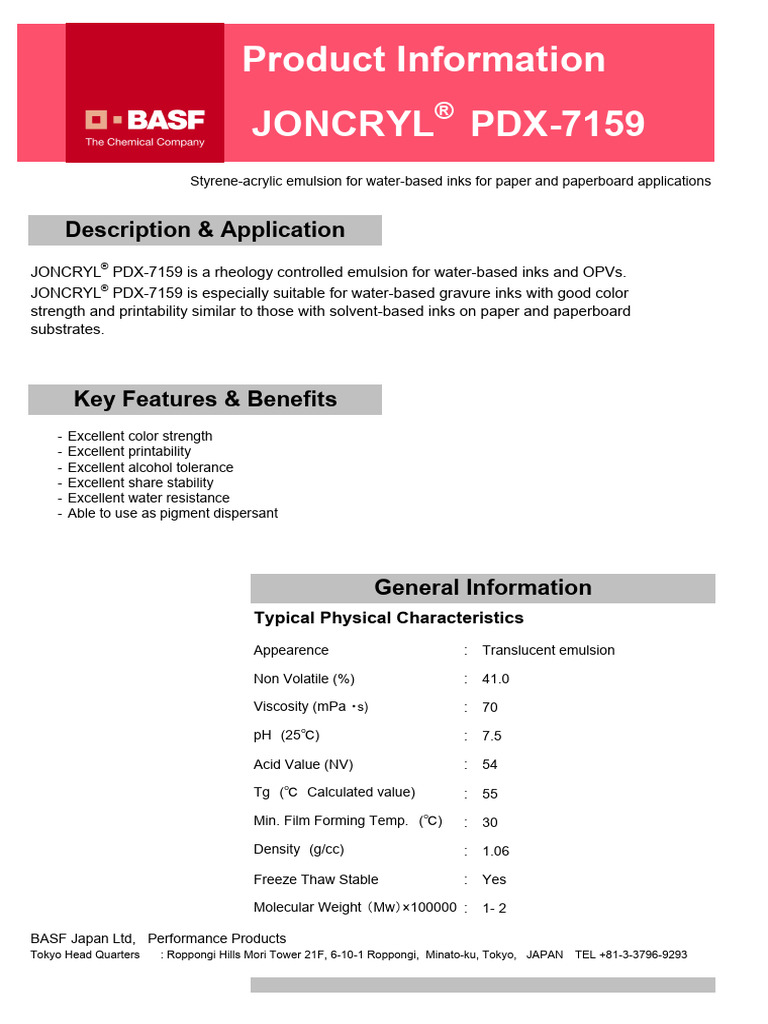 J PDX-7159 TDS (E) | PDF