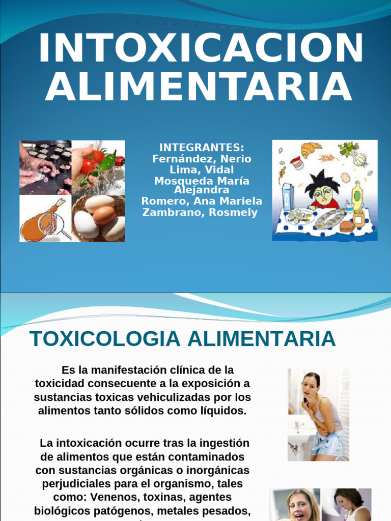 INTOXICACION ALIMENTARIA definitivo.12-03- | PDF | Alimentos ...
