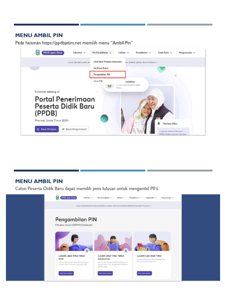 cara pengajuan PIN_PPDB 2024 | PDF