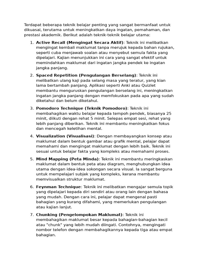 Kemahiran belajar bahan | PDF