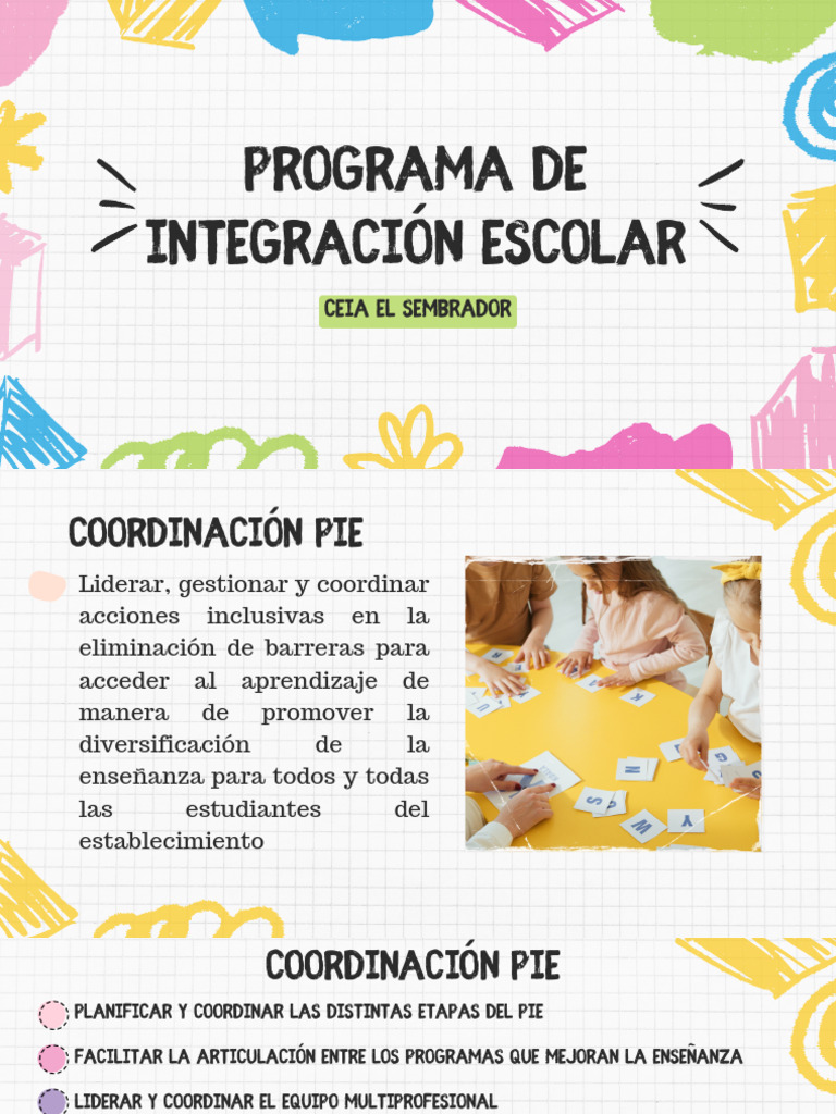 Programa de Integración Escolar | PDF | Enseñando | Inclusión (Educación)