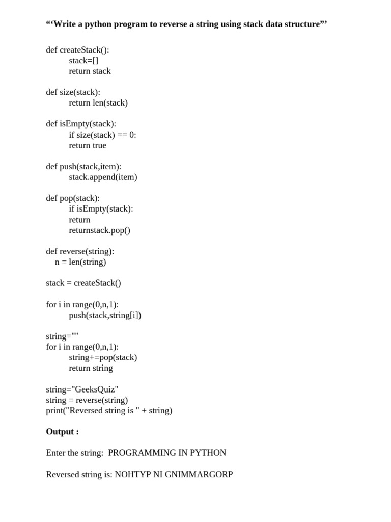 Python String Reversal Guide | PDF