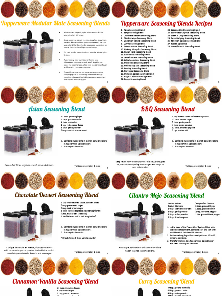 Spice and Seasoning Blend Recipes | PDF | Spice | Coriander