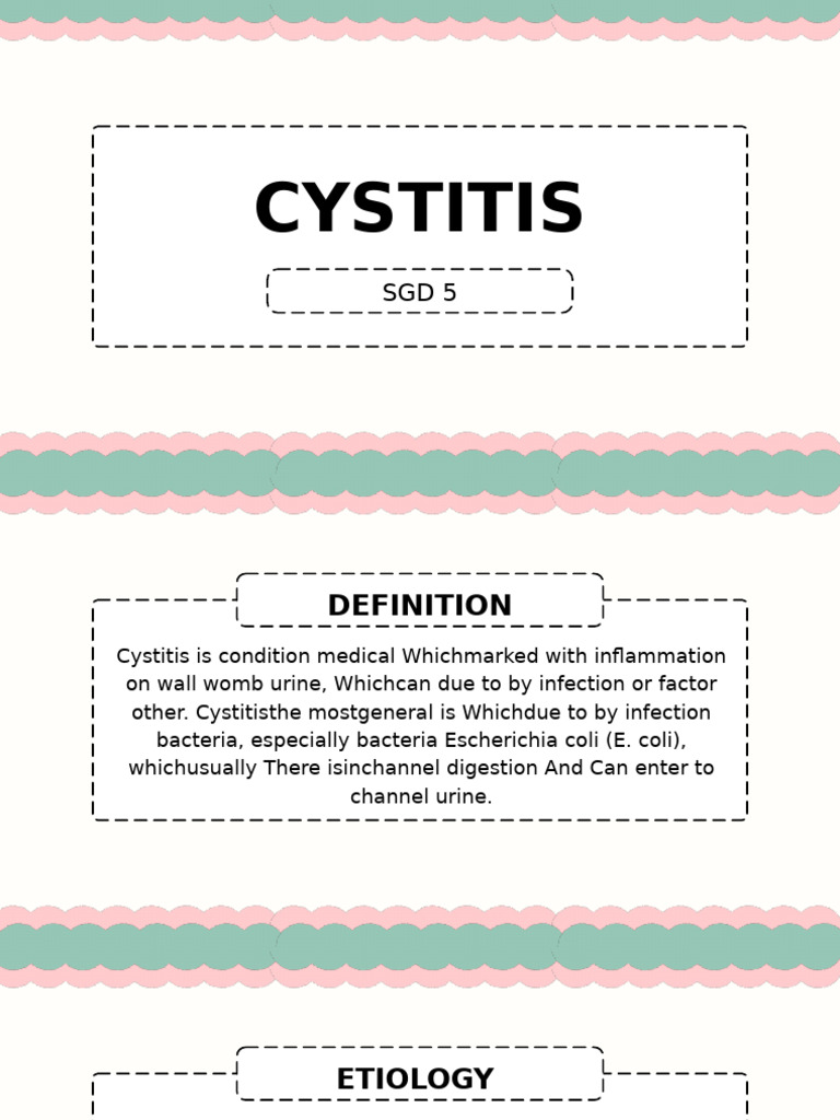 Green and Pink Simple Cute Presentation | PDF | Urinary Tract Infection ...