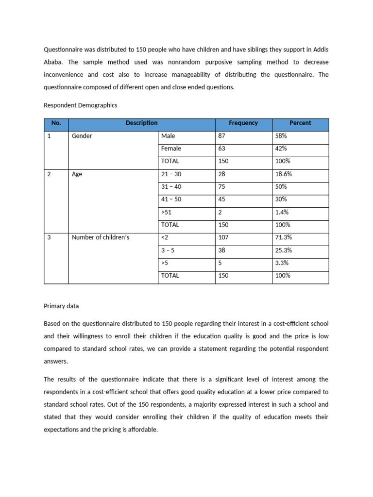 Cost Effience School | PDF | Net Present Value | Questionnaire
