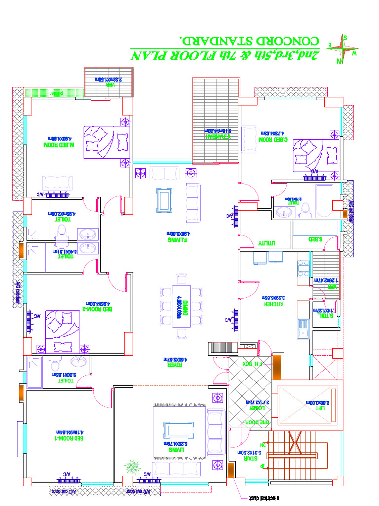 2nd, 3rd, 5th, & 7th Floor Plan | PDF
