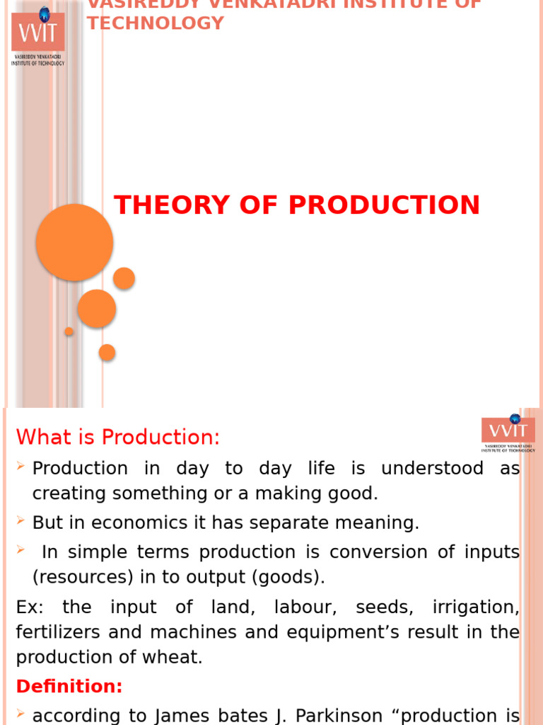 Unit 2Theory of Production | PDF | Production Function | Economies Of Scale