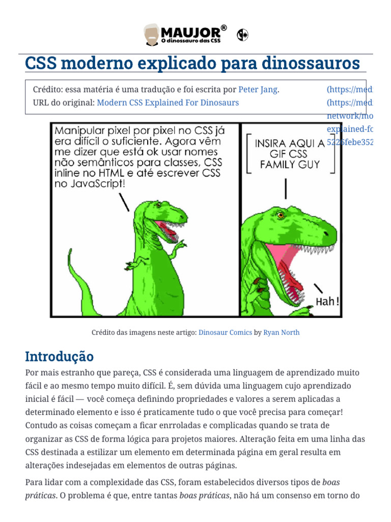 CSS Moderno Explicado para Dinossauro | PDF | Html | Plug-in (informática)