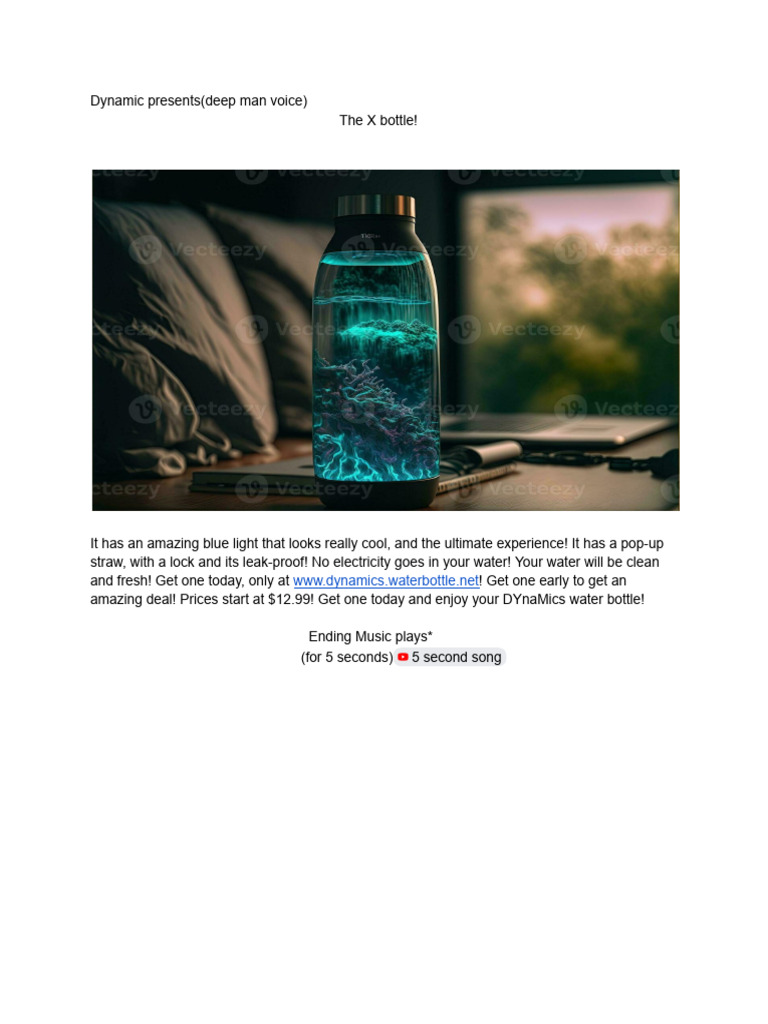 Dynamic water bottle | PDF