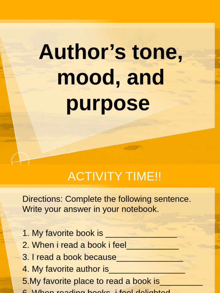 Grade 6 Mood and Tone | PDF | Foods
