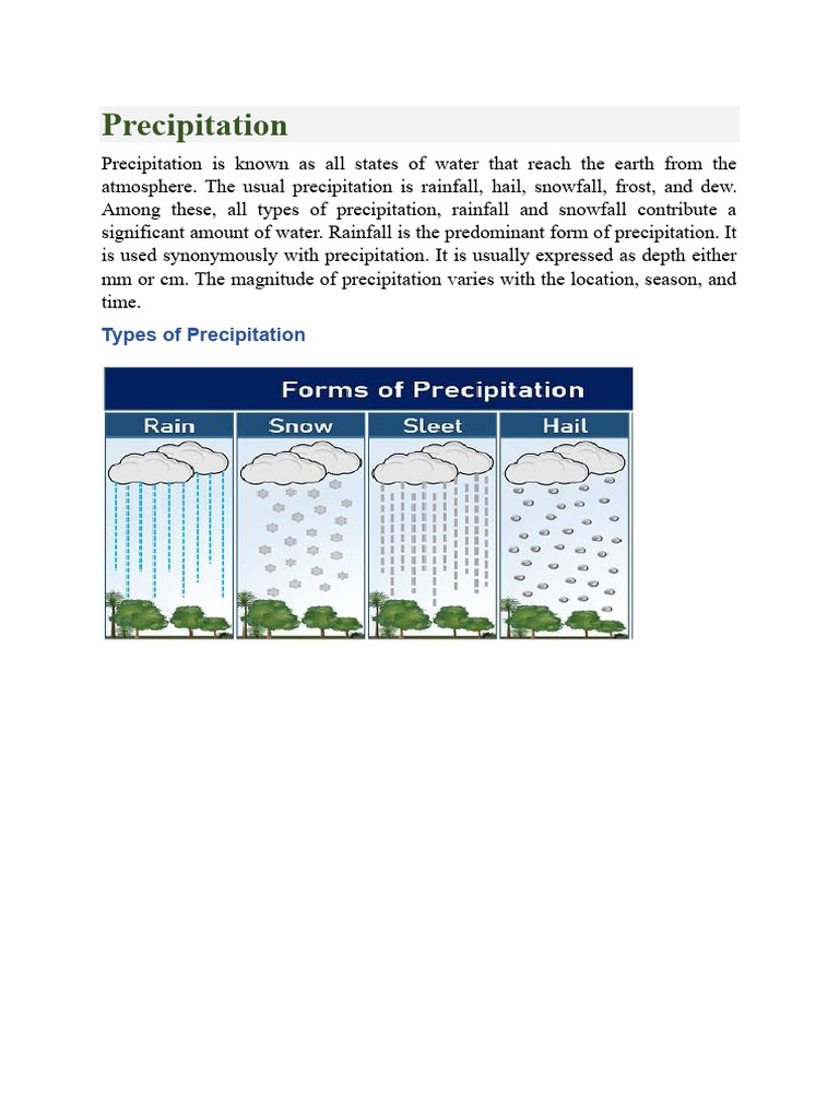 3 Precipitation | PDF | Precipitation | Ice