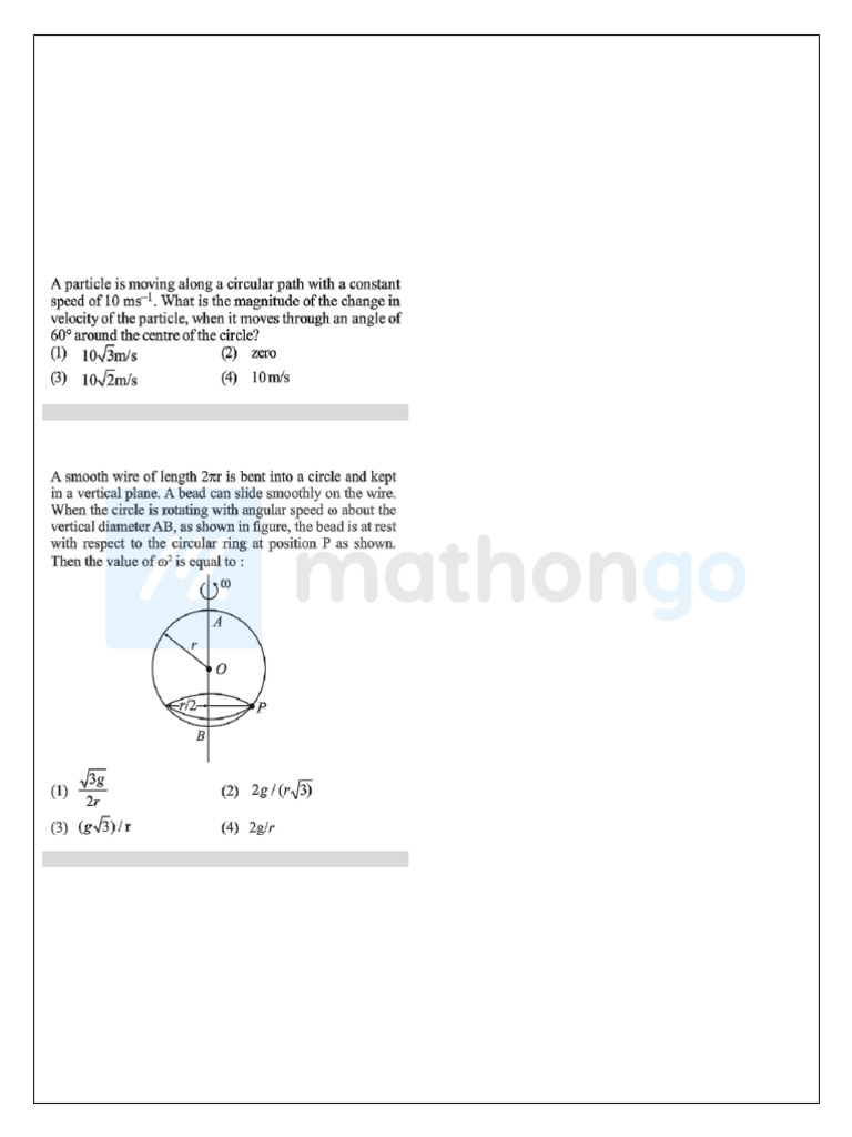 Circular Motion | PDF