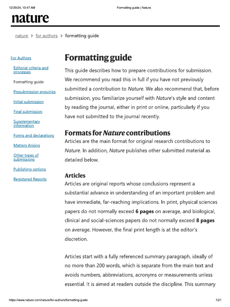 Guide Formatting | PDF