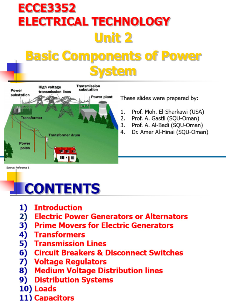 ECCE3352_Unit2 | PDF | Electric Power Distribution | Electric Power Transmission