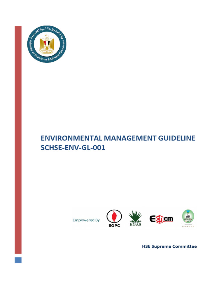 (SCHSE ENV GL 001) Environmental Management Guideline | PDF | Water ...