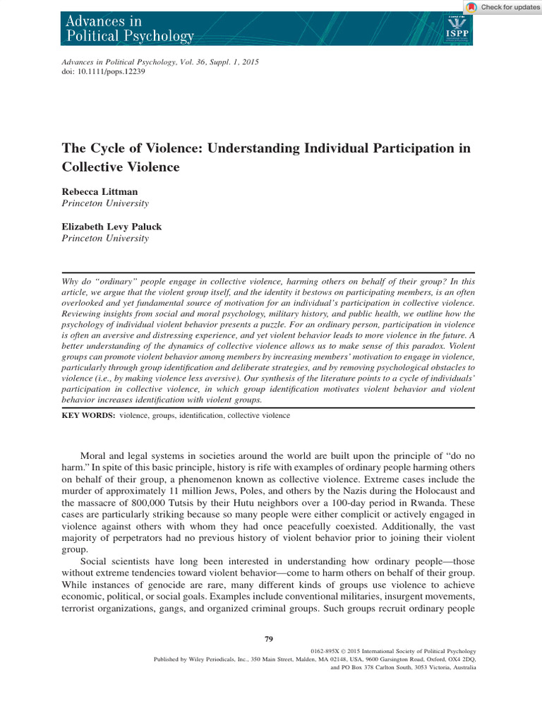 Cycle of Violence | PDF | Violence | Aggression