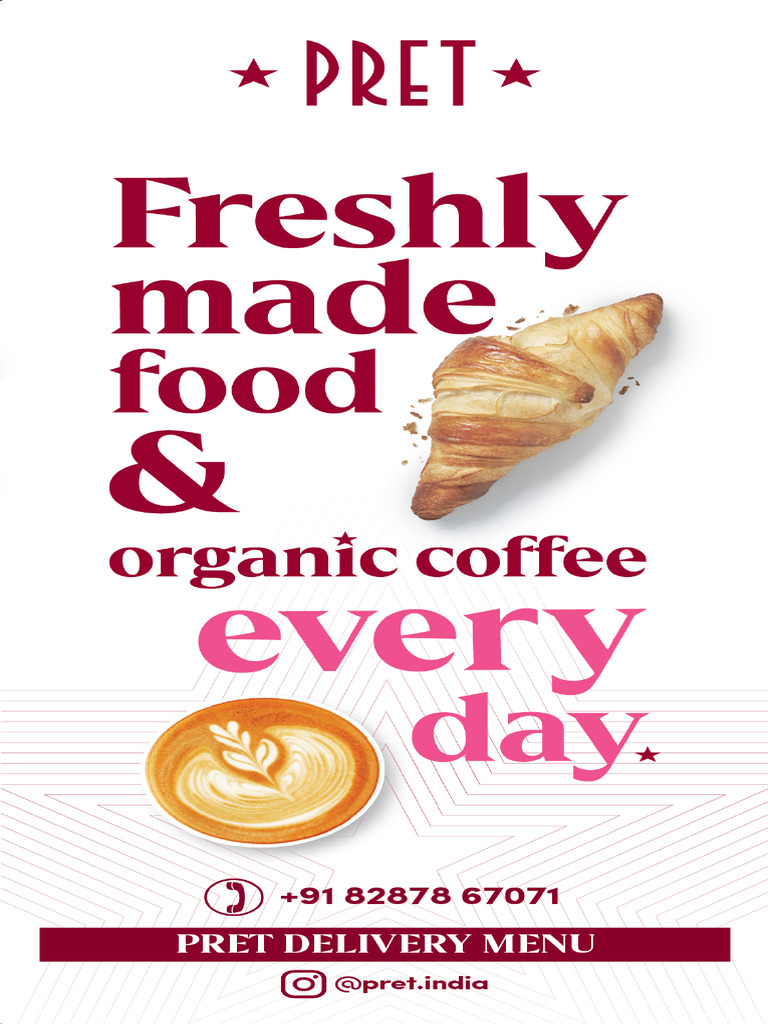 Pret A Manger Menu | PDF