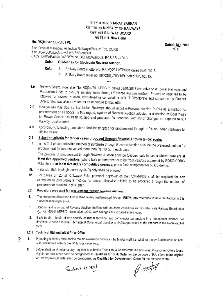 Electronic Reverse Auction | PDF