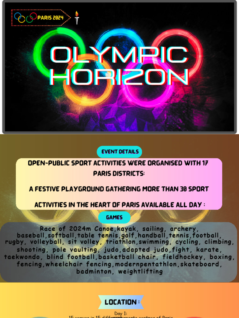 PARIS 2024 (1) | PDF | Olympic Games | Multi Sport Events