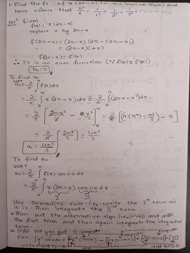 Math Module 1 Fourier Series Type 1 Notes | PDF | Mathematical Analysis ...