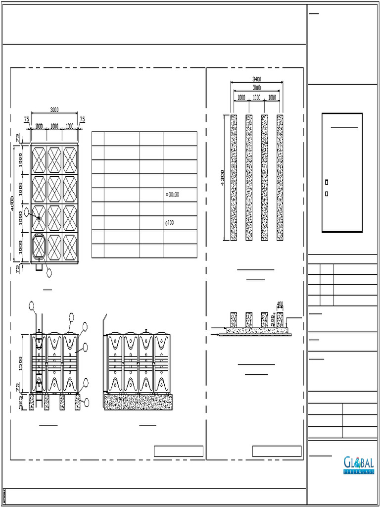 Panel Tank - (L 4 X W 3 X H 1.5) M | PDF | Concrete | Fiberglass
