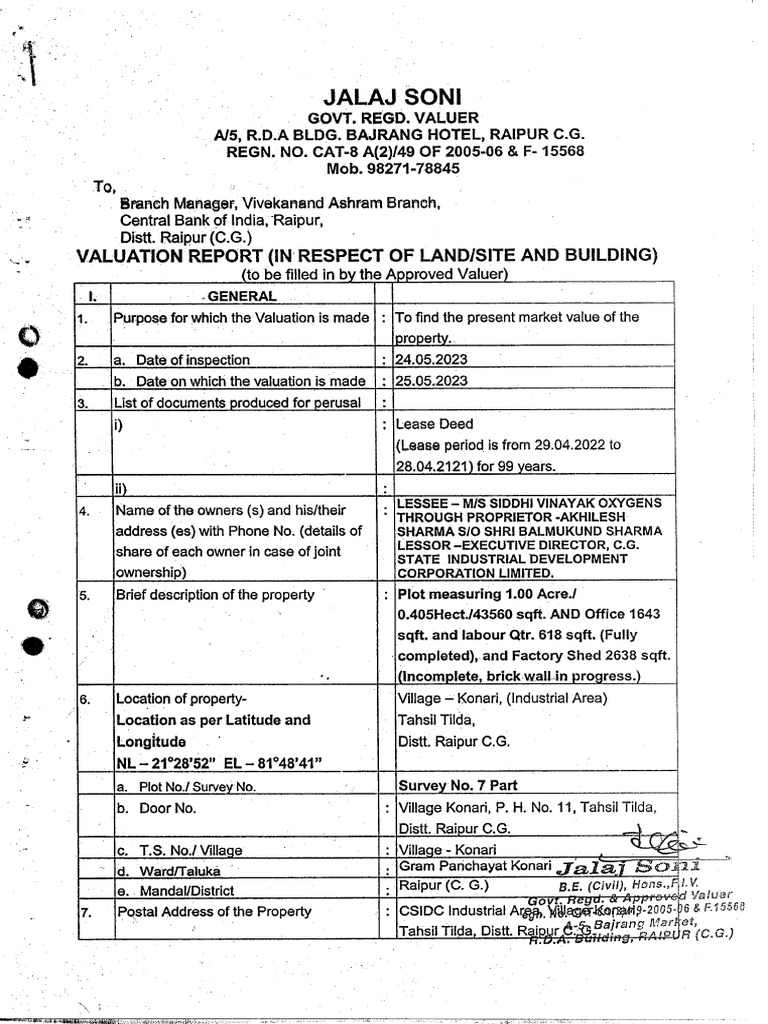 SAMPLE Valuation Report | PDF