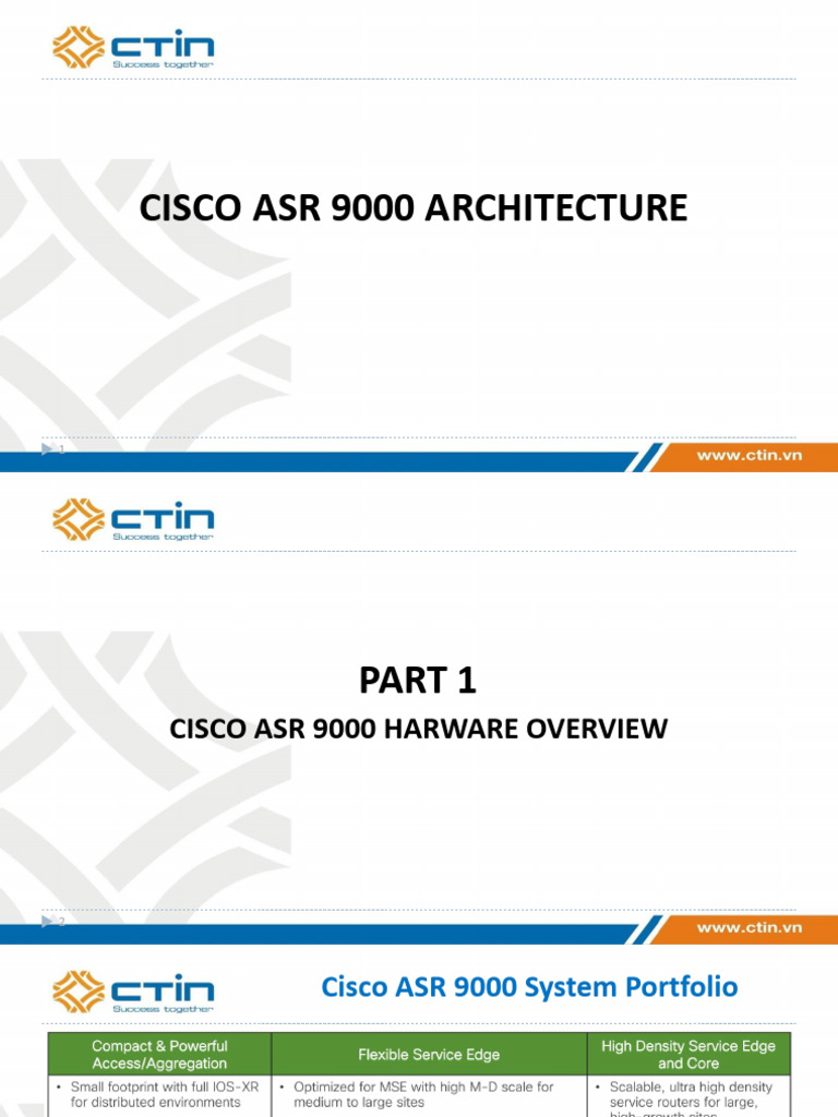 1.A Cisco ASR 9000 Architecture | PDF | Virtual Machine | Operating System