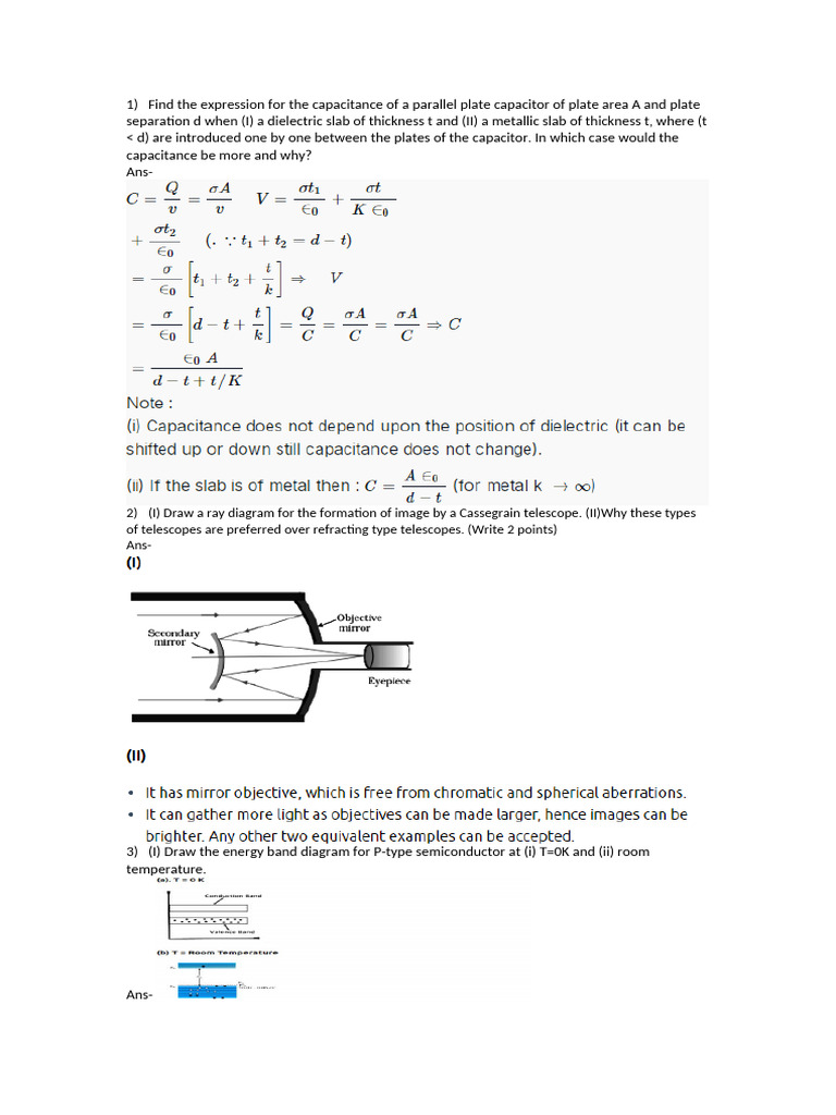 Physics Assignment-3 | PDF | Capacitance | Manufactured Goods